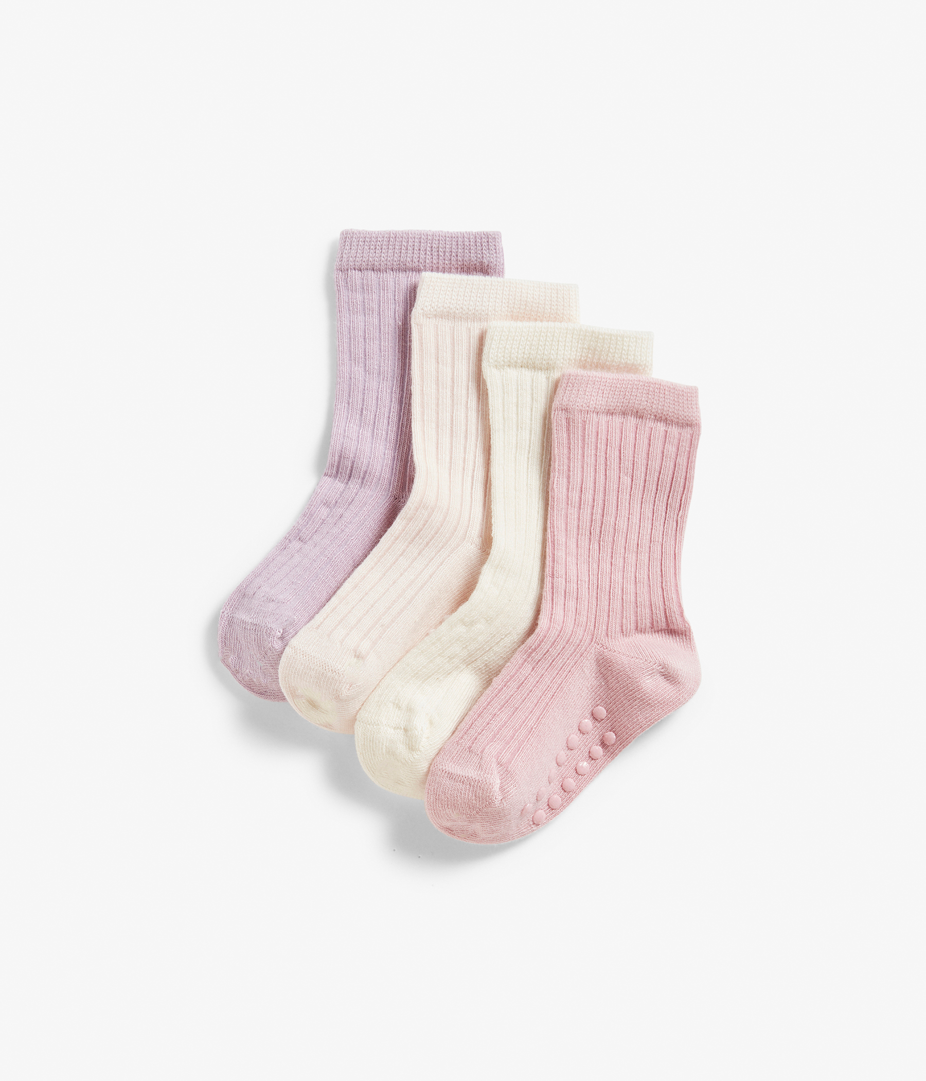 Ribbade strumpor 4-pack