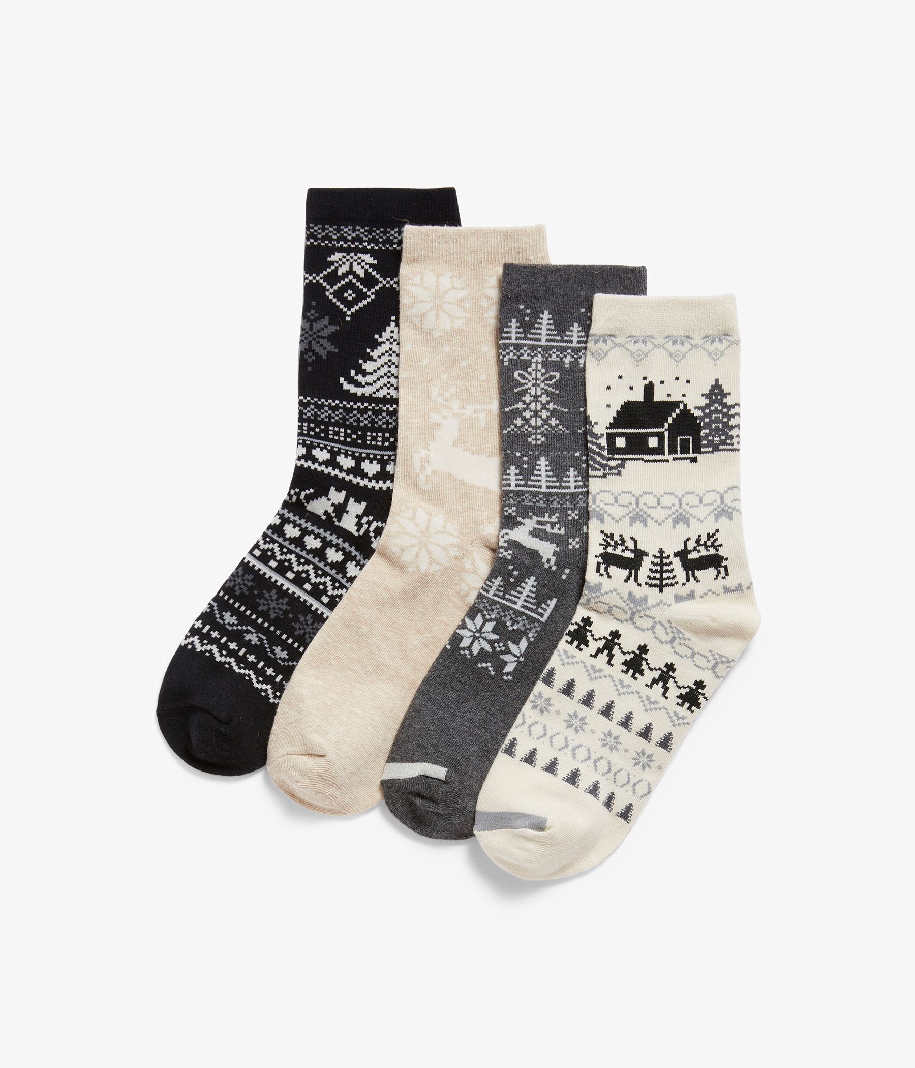 Strumpor 4-pack med julmotiv