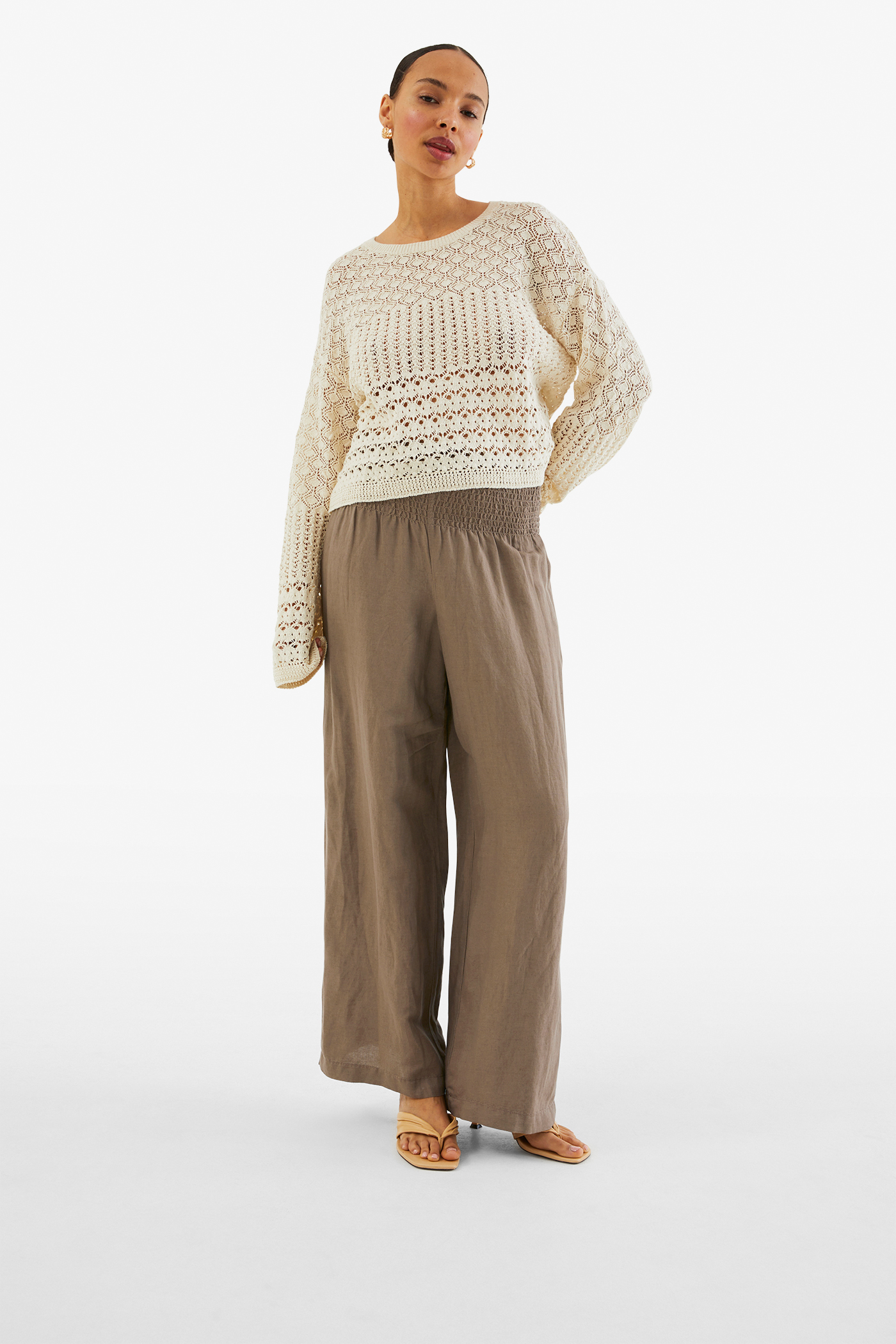 Vida byxor i linnemix | Kappahl