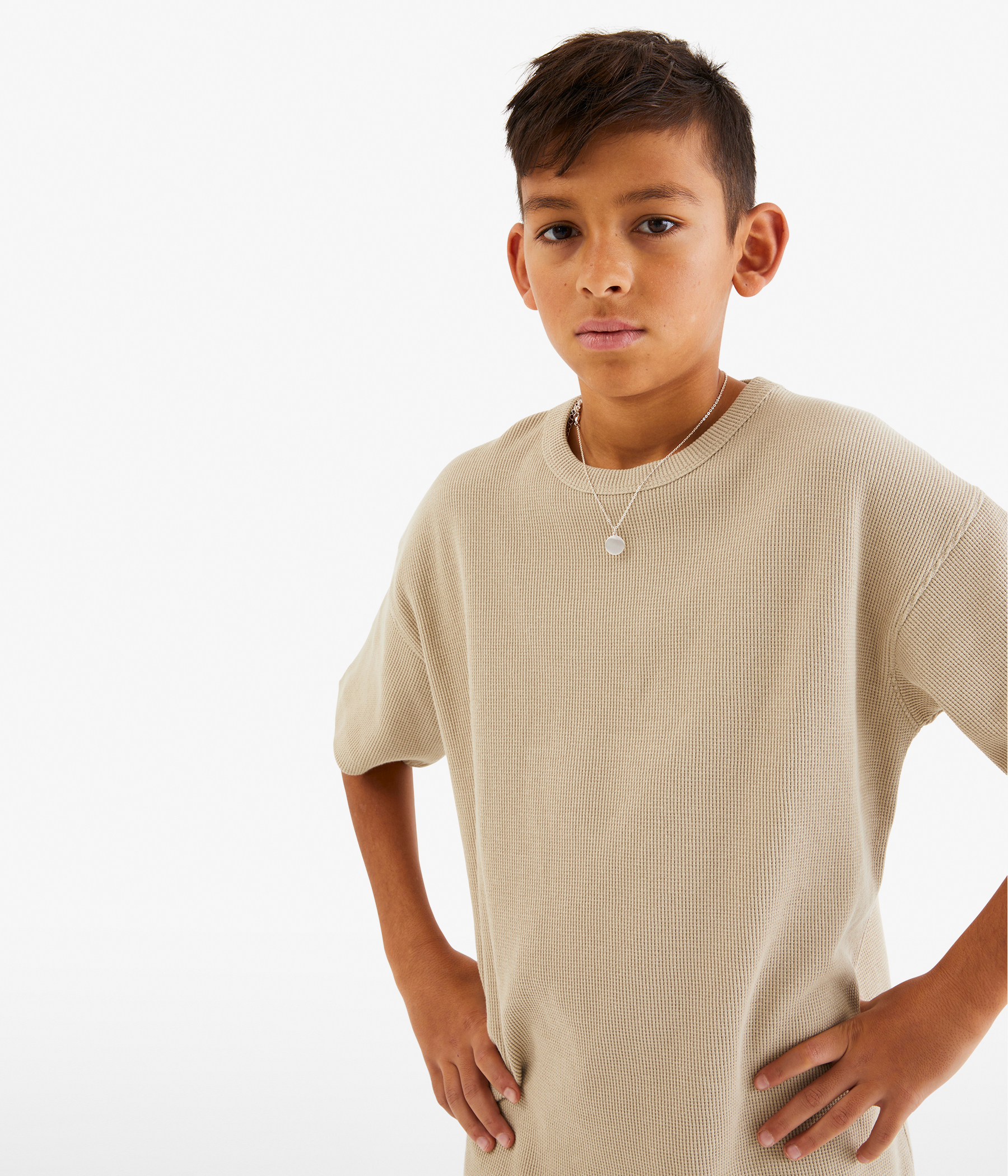 Våfflad t-shirt | Kappahl