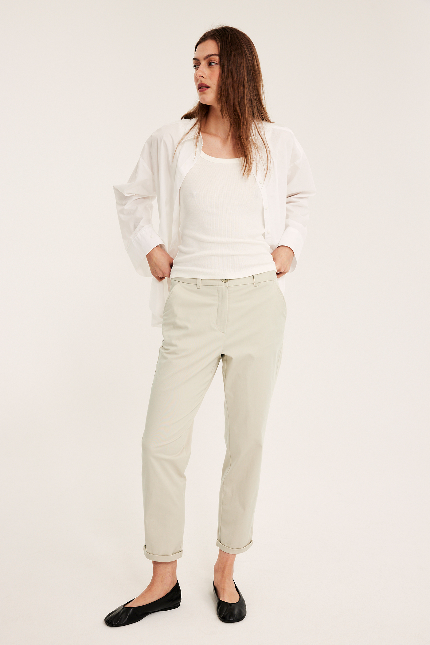 Chinos | Offwhite | Dam | Kappahl