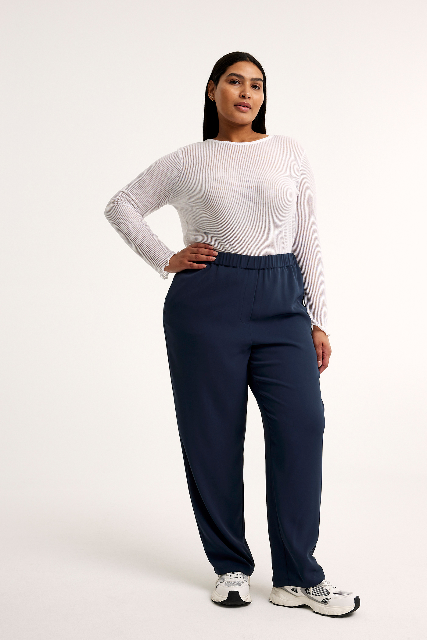 Vida byxor | Mörkblå | Dam | XLNT