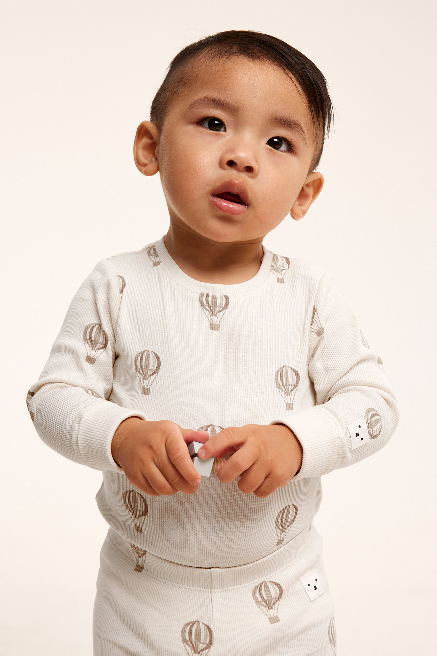 Prążkowane body | Beżowy | Baby | Kappahl