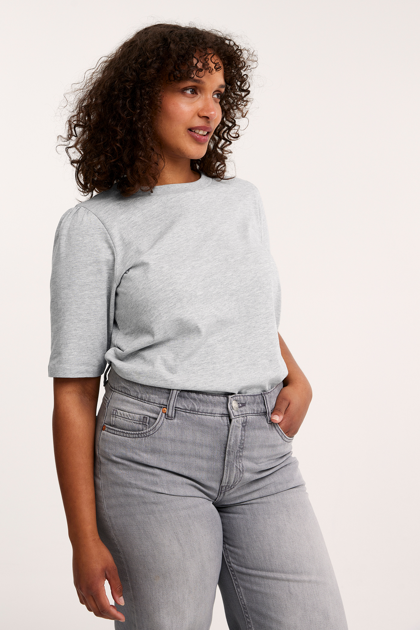 Topp | Gråmelerad | Dam | Kappahl