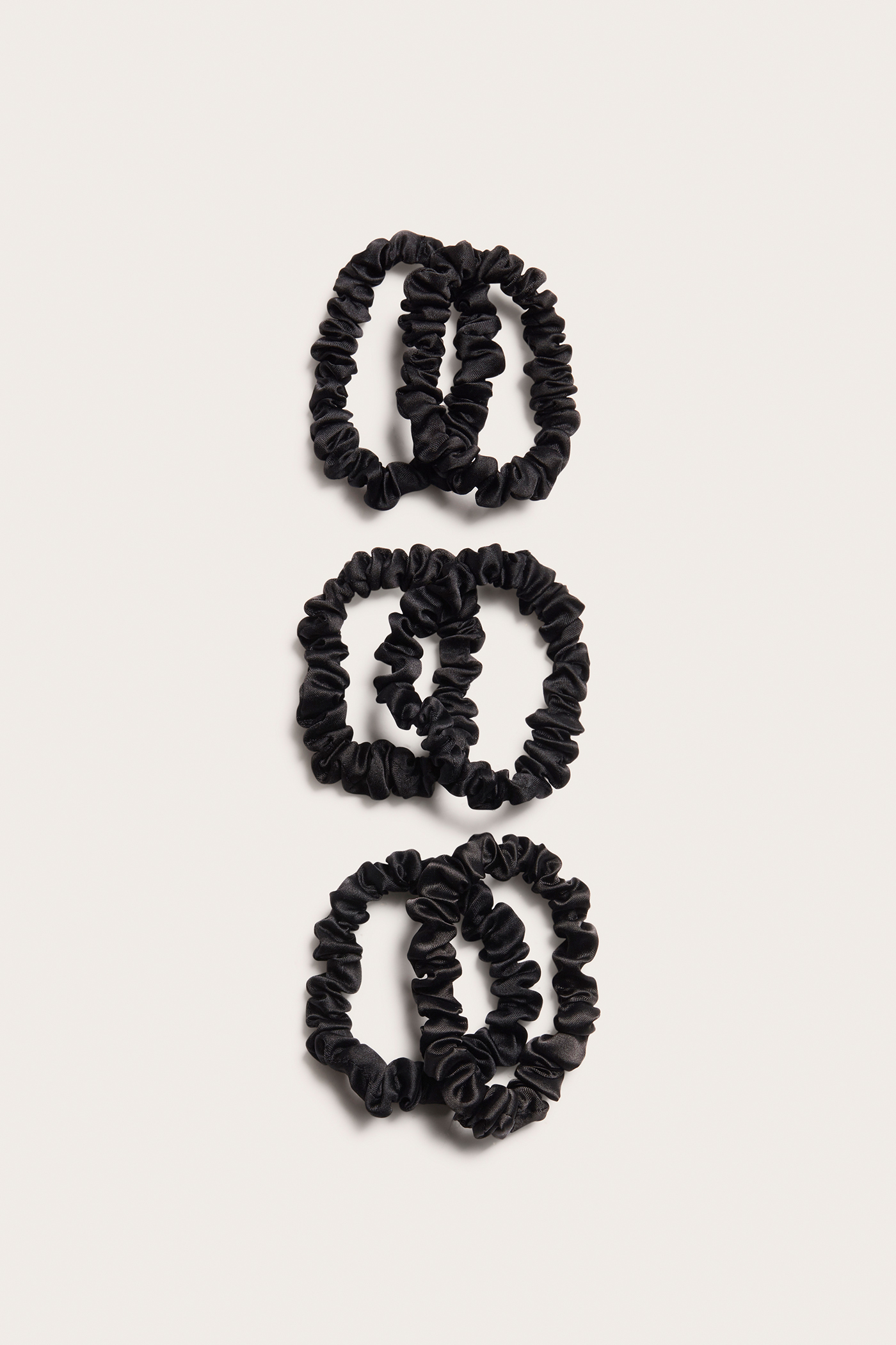 Scrunchies 6-pack | Svart | Dam | Kappahl
