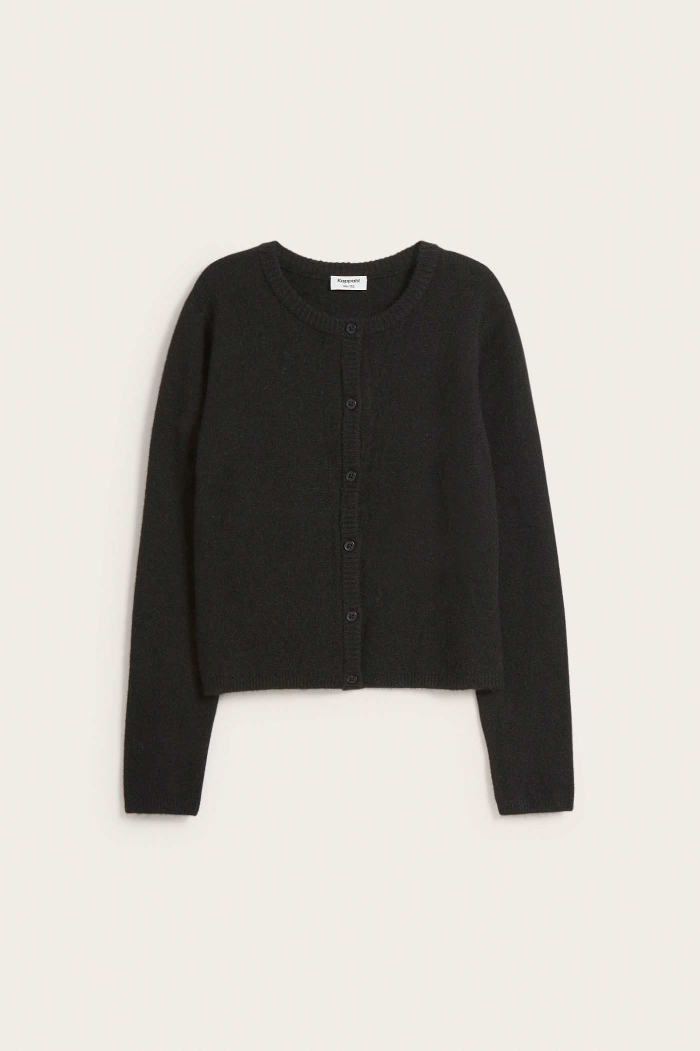 Stickad kofta | Svart | Barn | Kappahl