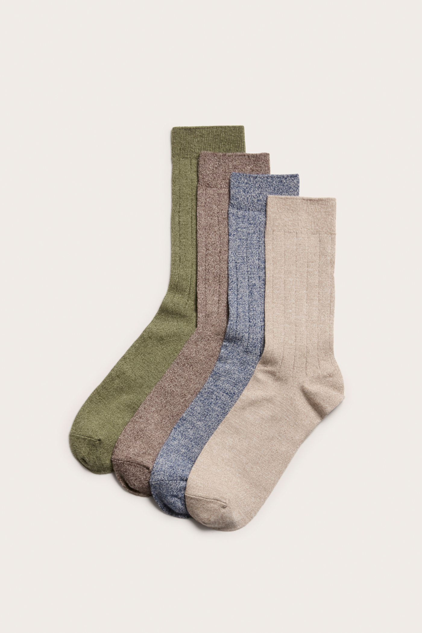 Strumpor 4-pack | Brunmelerad | Herr | Kappahl