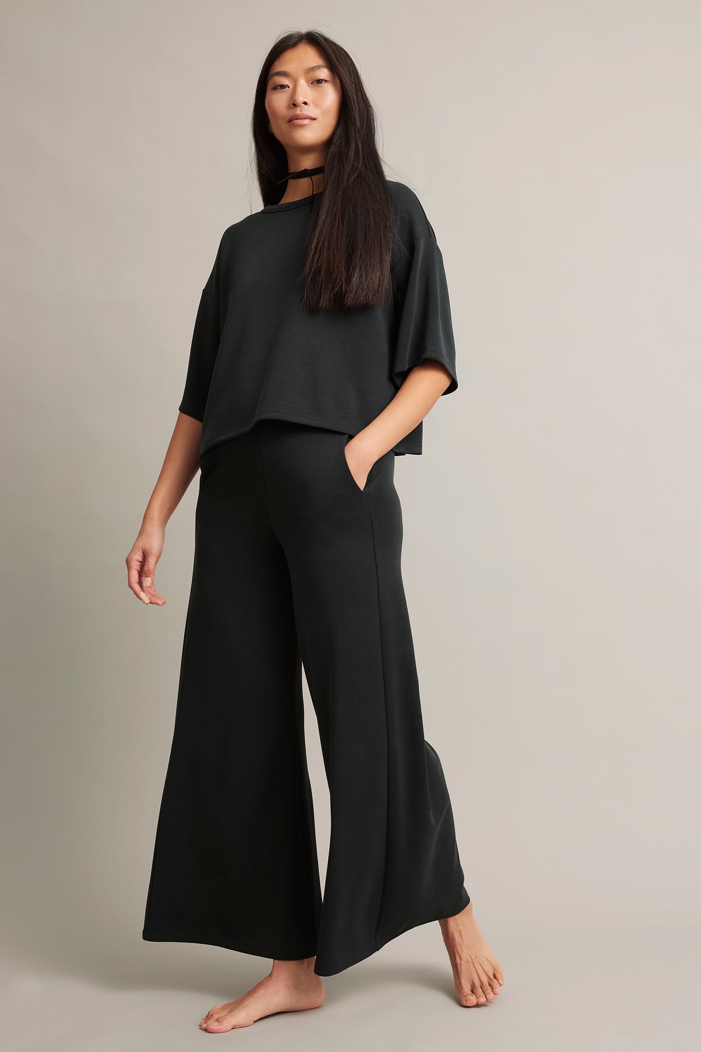 Byxor Loungewear Svart Dam Kappahl