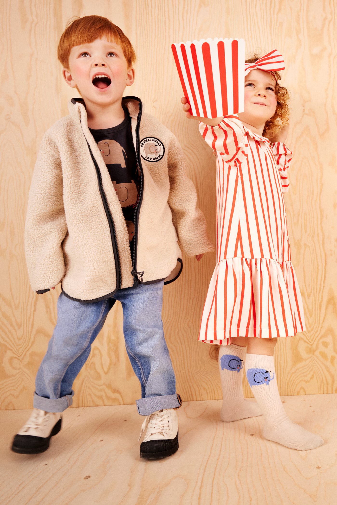 Jacka i pilé | Beige | Barn | Minories