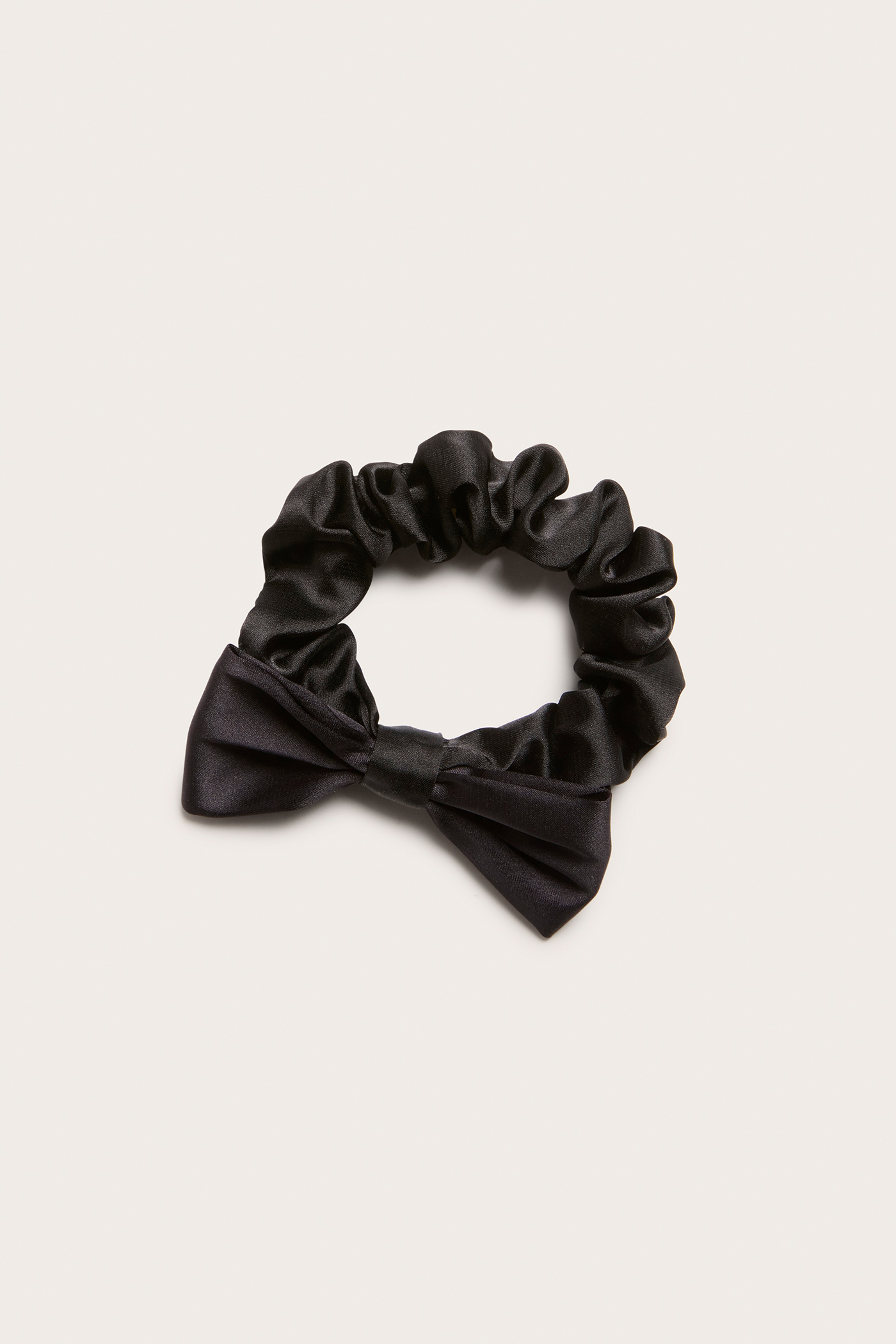 Scrunchie med rosett | Svart | Dam