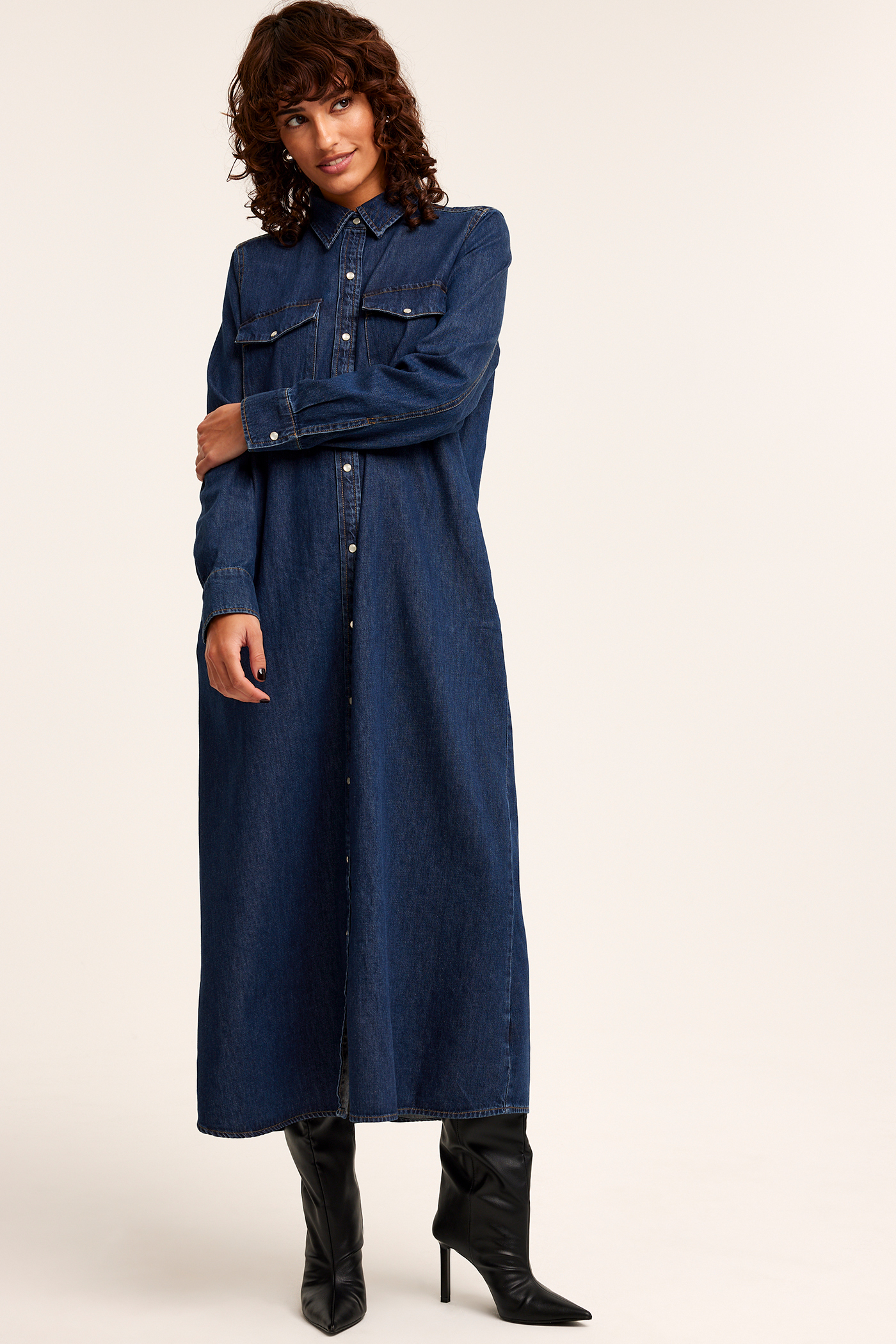 Jeansklänning | Mörk denim | Dam | Kappahl