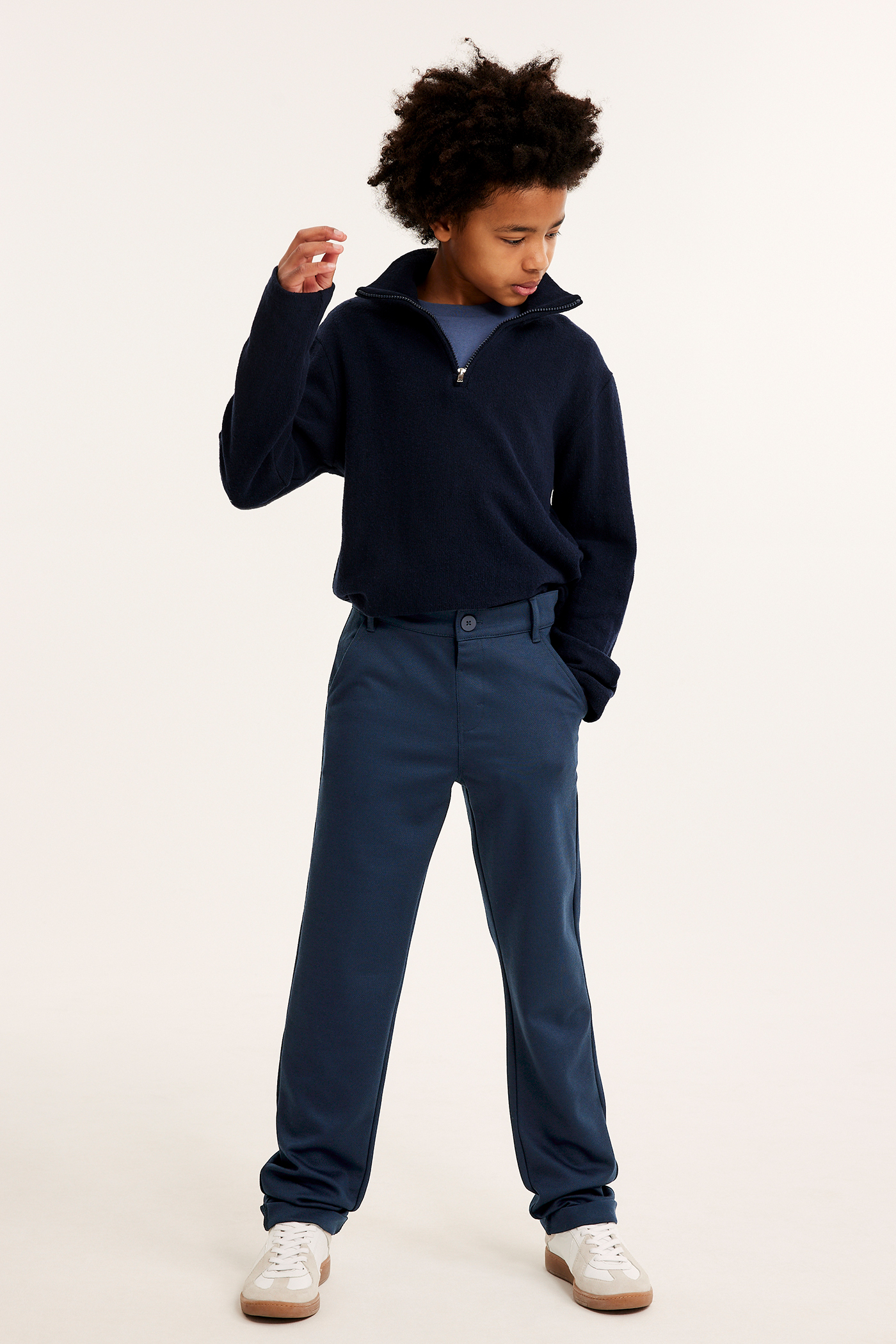 Dressade byxor | Mörkblå | Barn | Kappahl