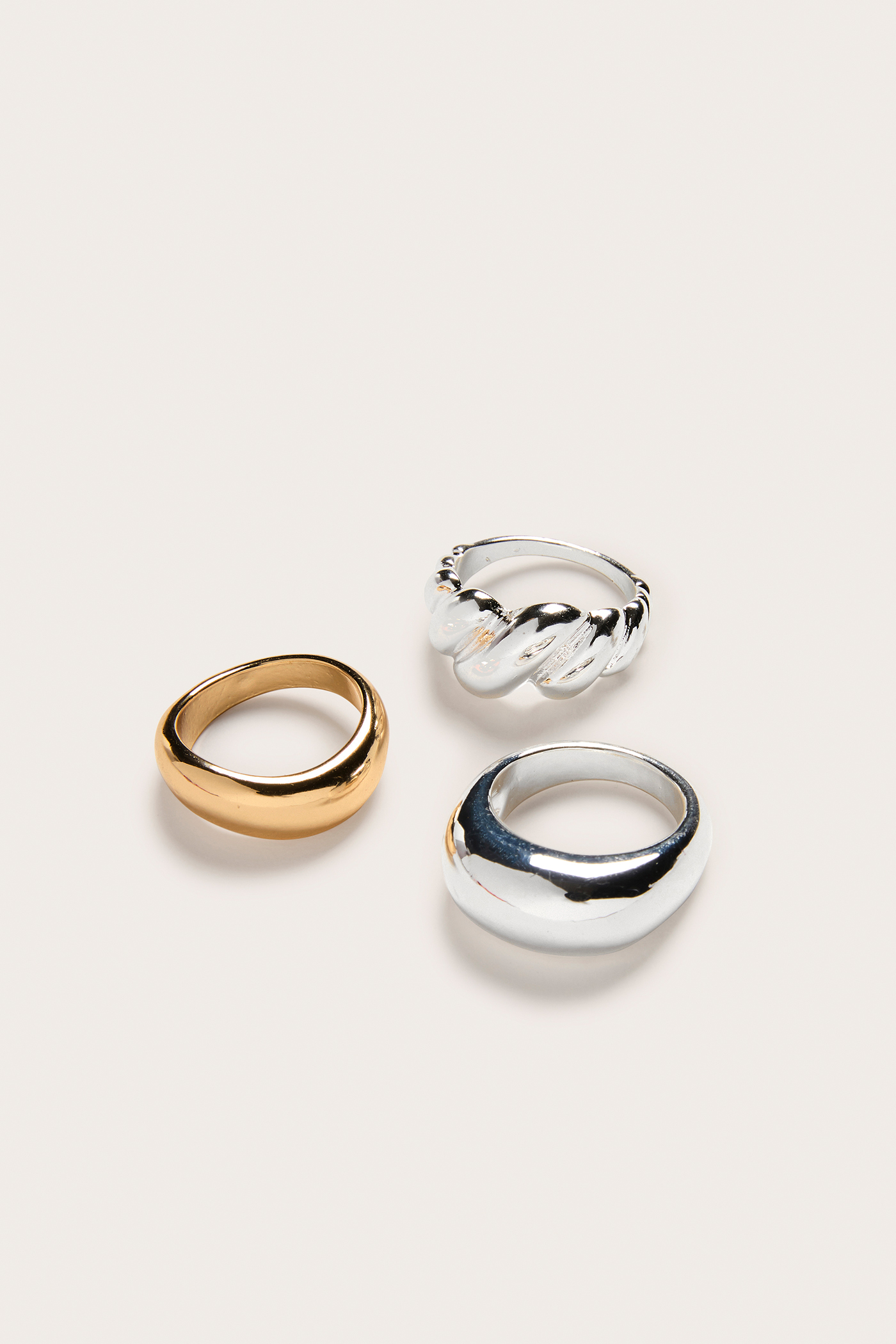 Ringar 3-pack | Silver | Dam | Kappahl