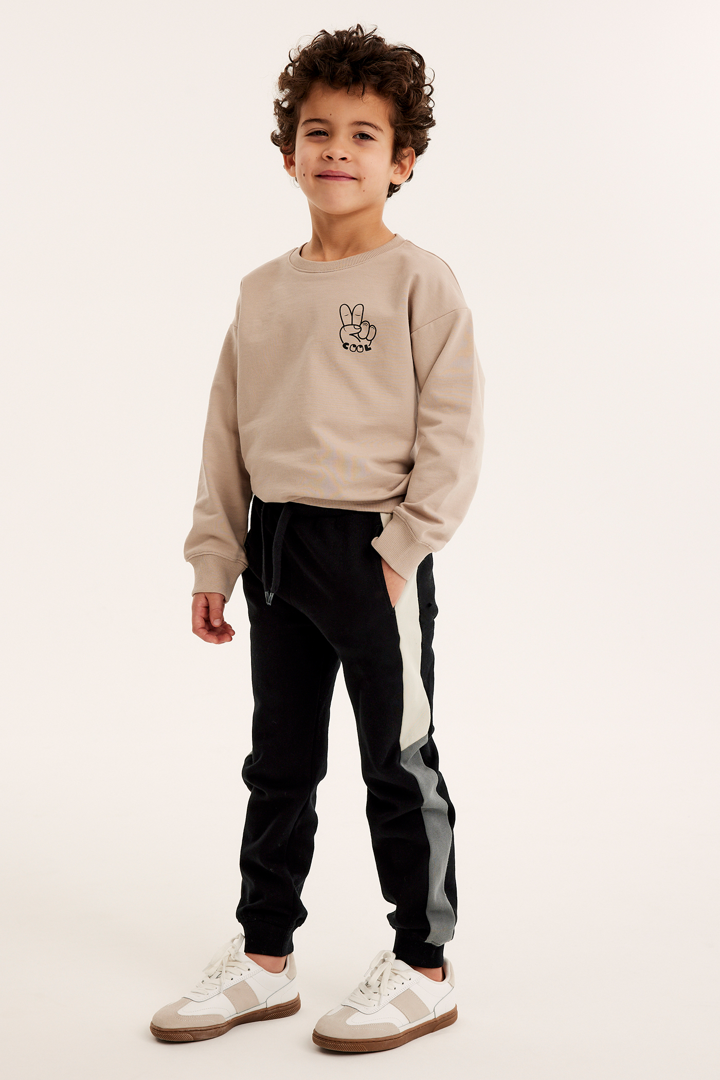 Byxor med revär | Svart | Barn | Kappahl