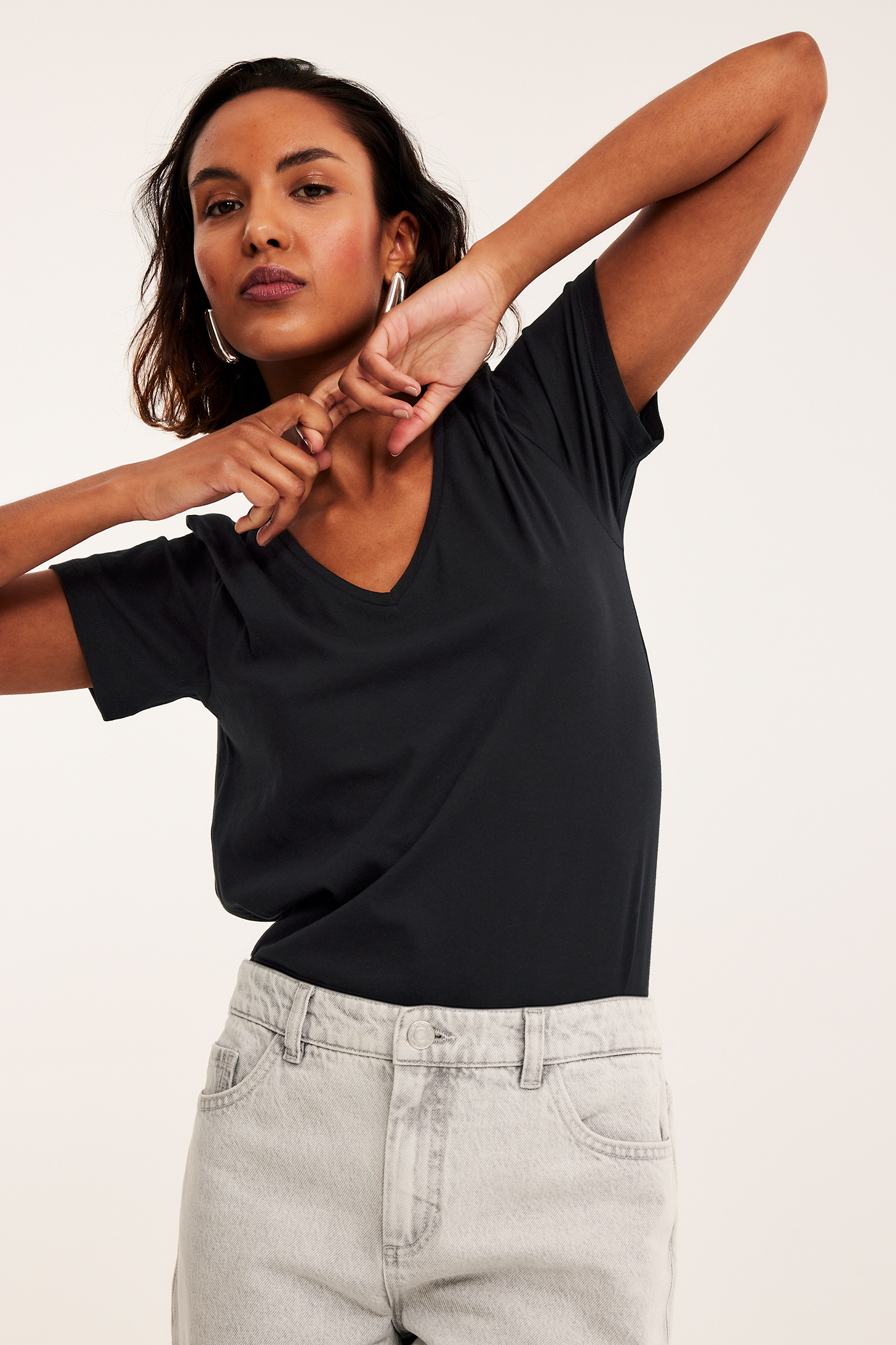 T-shirt | Svart | Dam | Kappahl