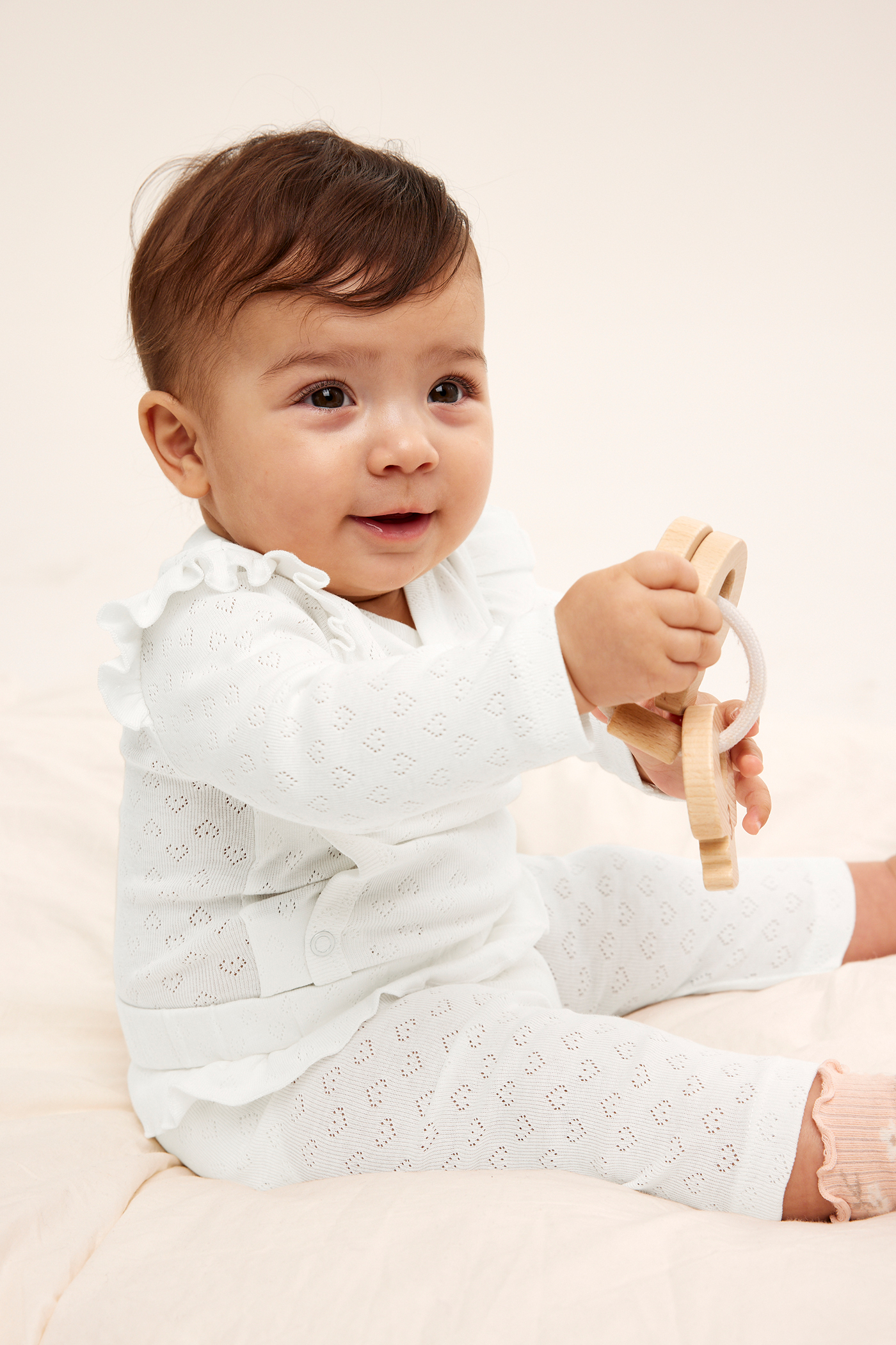 Sydänkuvioiset leggingsit | Luonnonvalkoinen | Vauvat | Kappahl