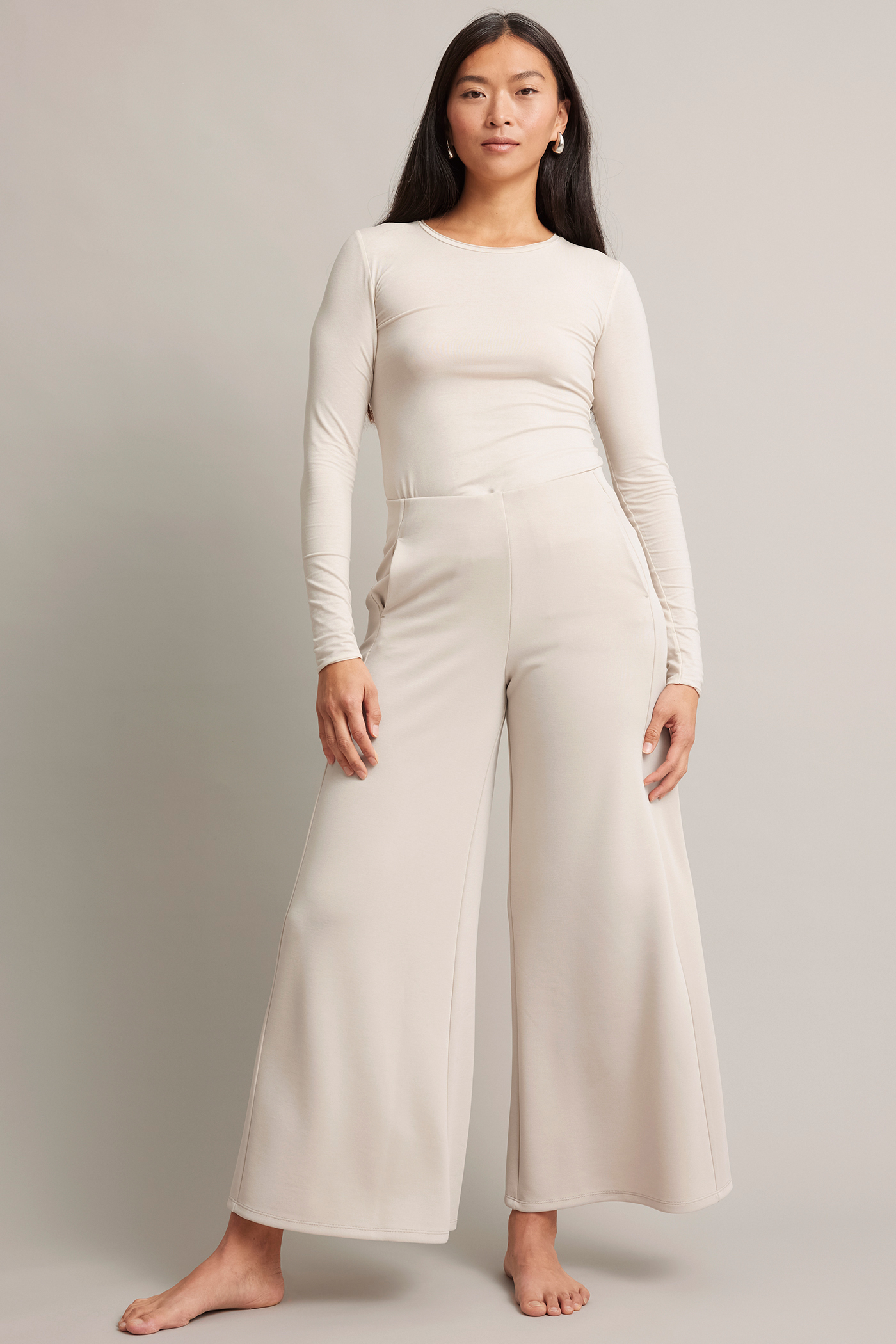 Byxor Loungewear Ljusbeige Dam Kappahl
