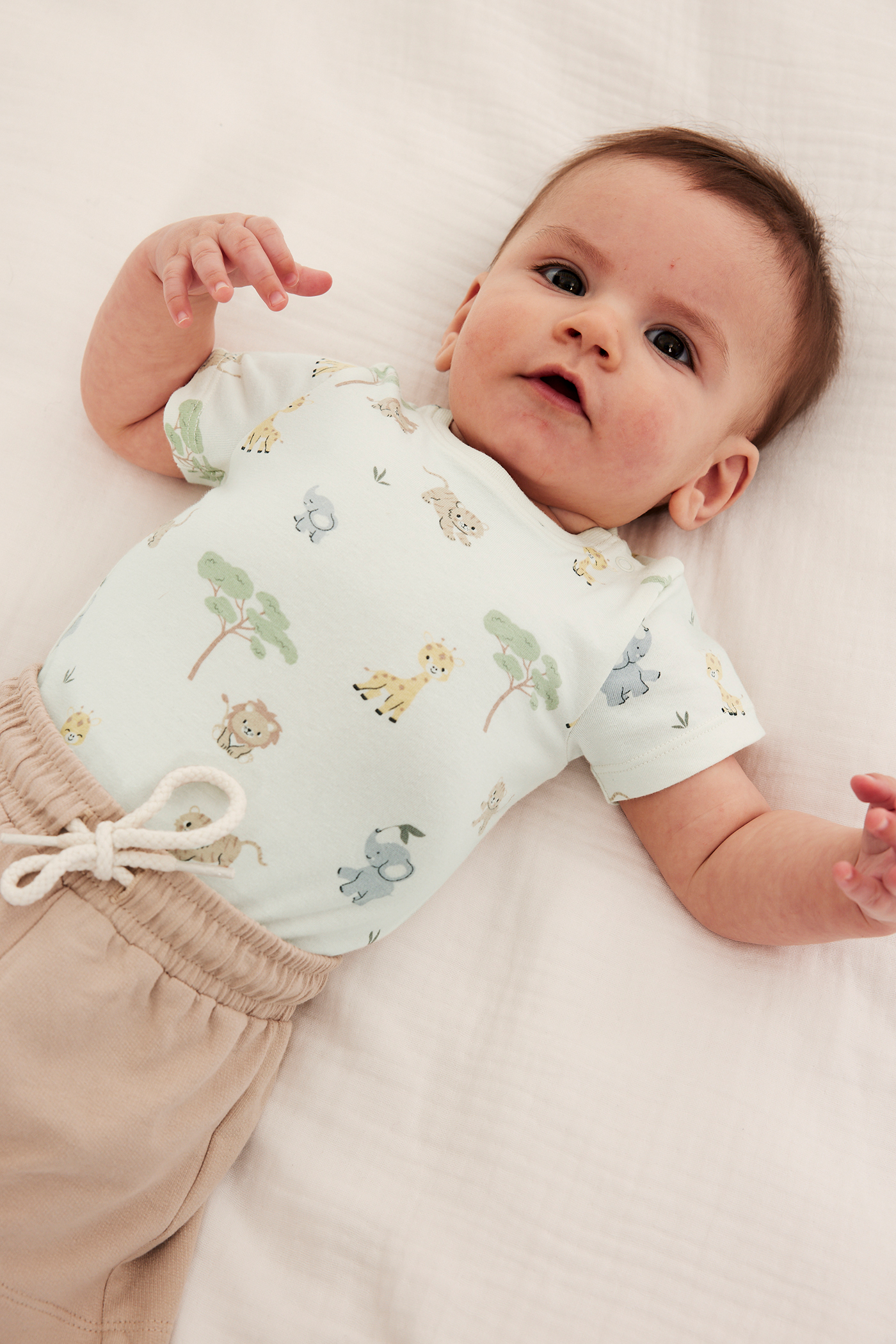 Kortärmad body | Offwhite | Baby | Kappahl