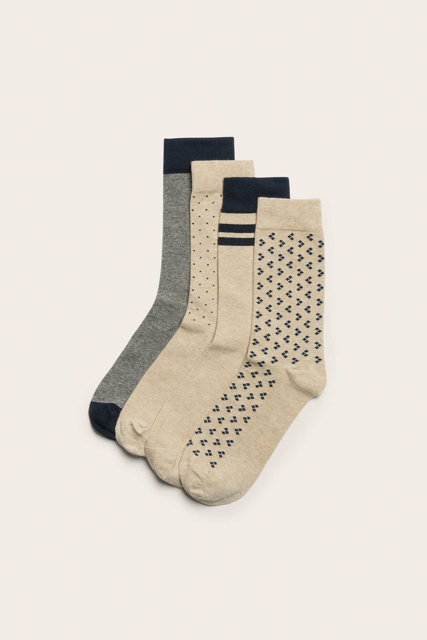 Strumpor 4-pack | Beige | Herr | Kappahl