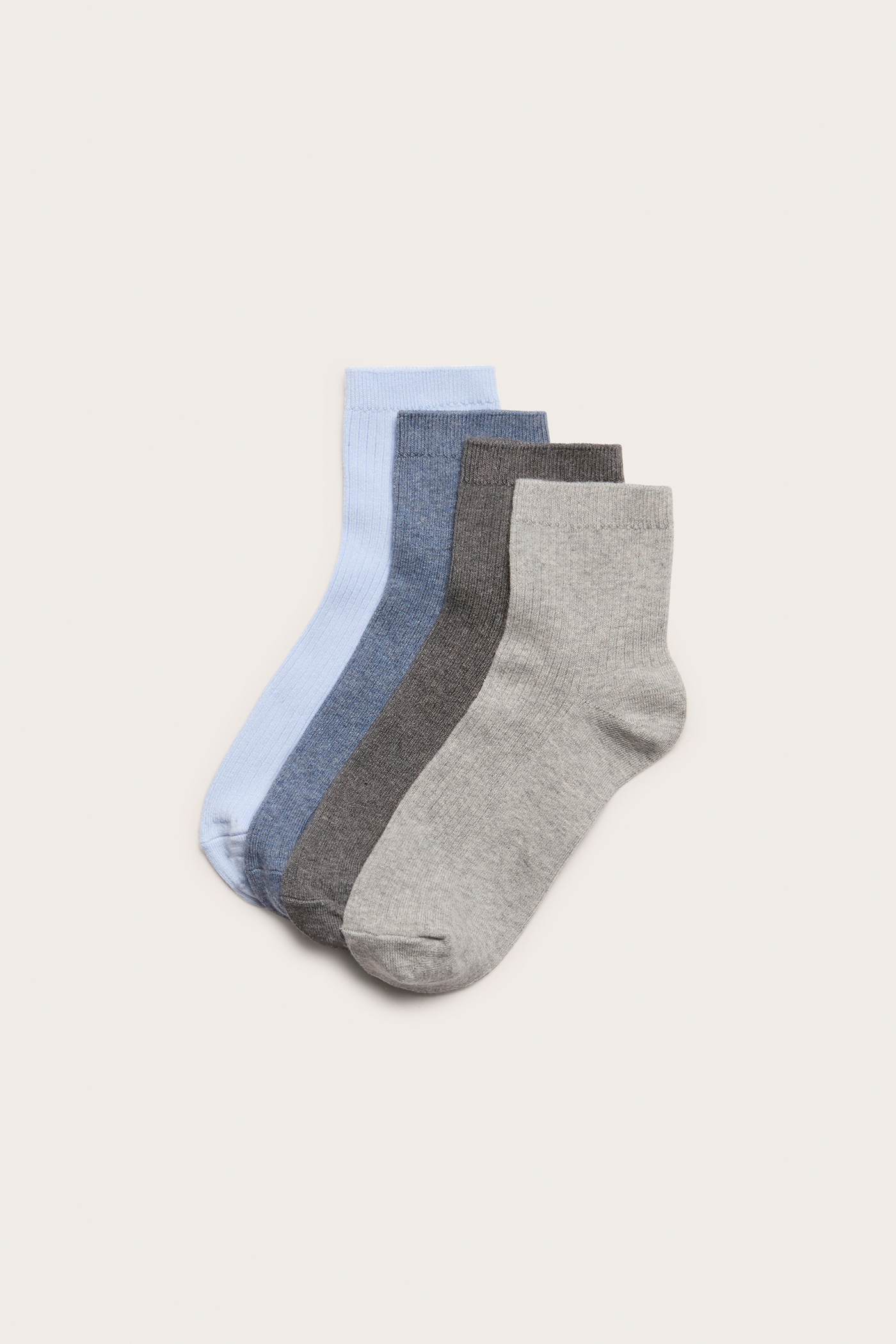 Strumpor 4-pack | Ljusgrå | Dam | Kappahl