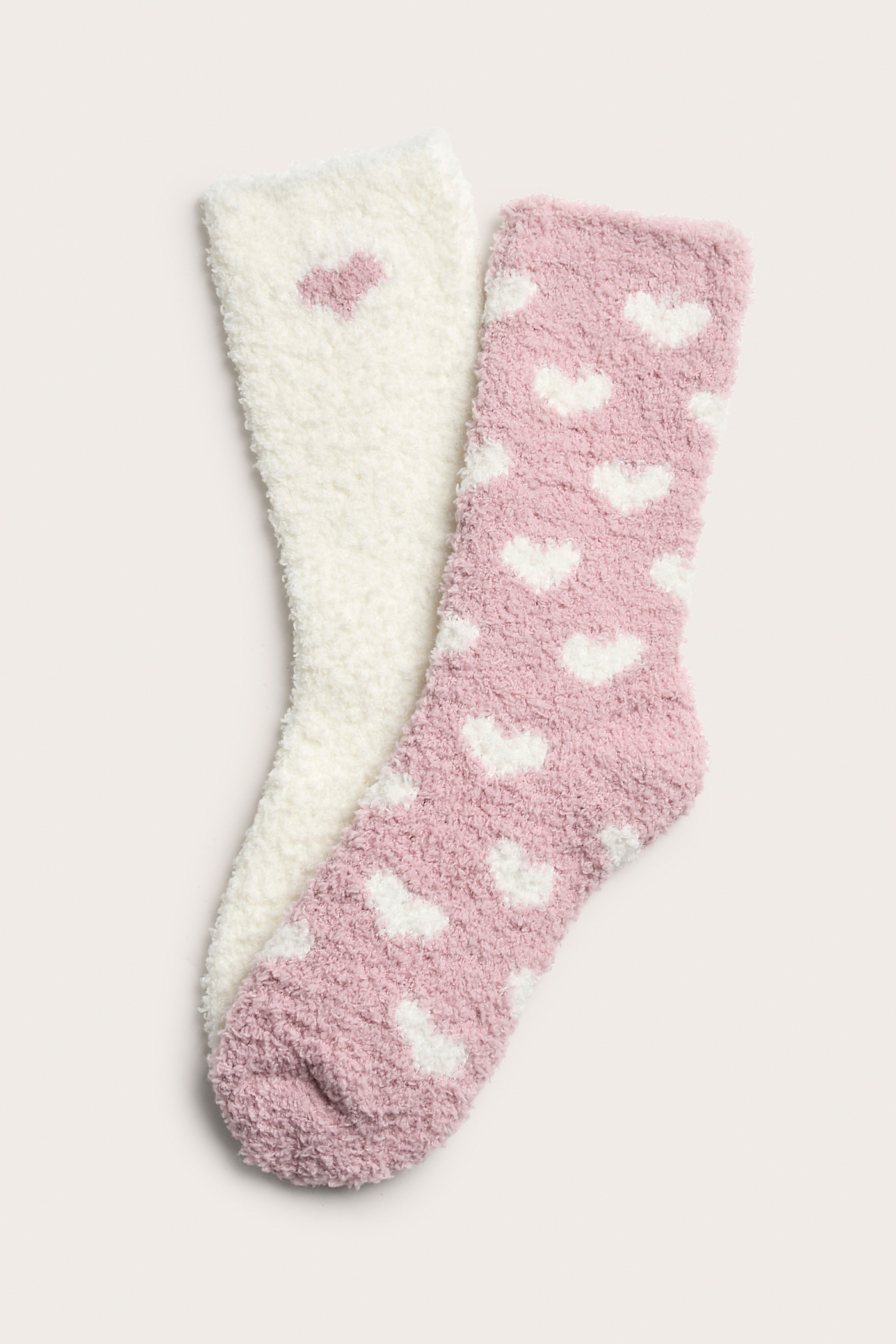 Fluffiga strumpor 2-pack | Ljusrosa | Barn | Kappahl