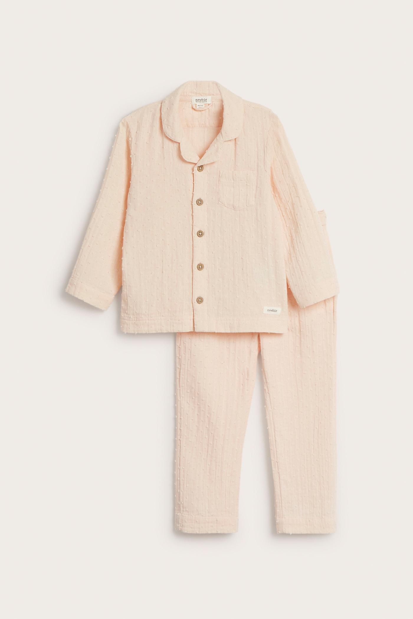 Pyjamas med prickar | Orange | Barn | Newbie