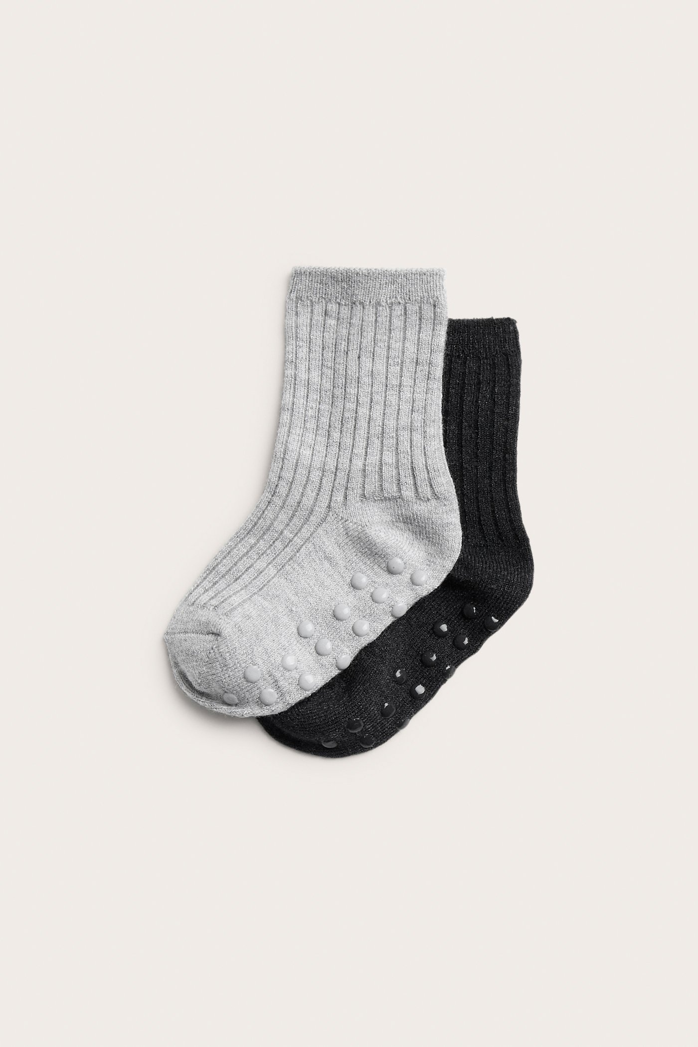 Strumpor 2-pack i ullmix | Ljusgrå | Baby | Kappahl