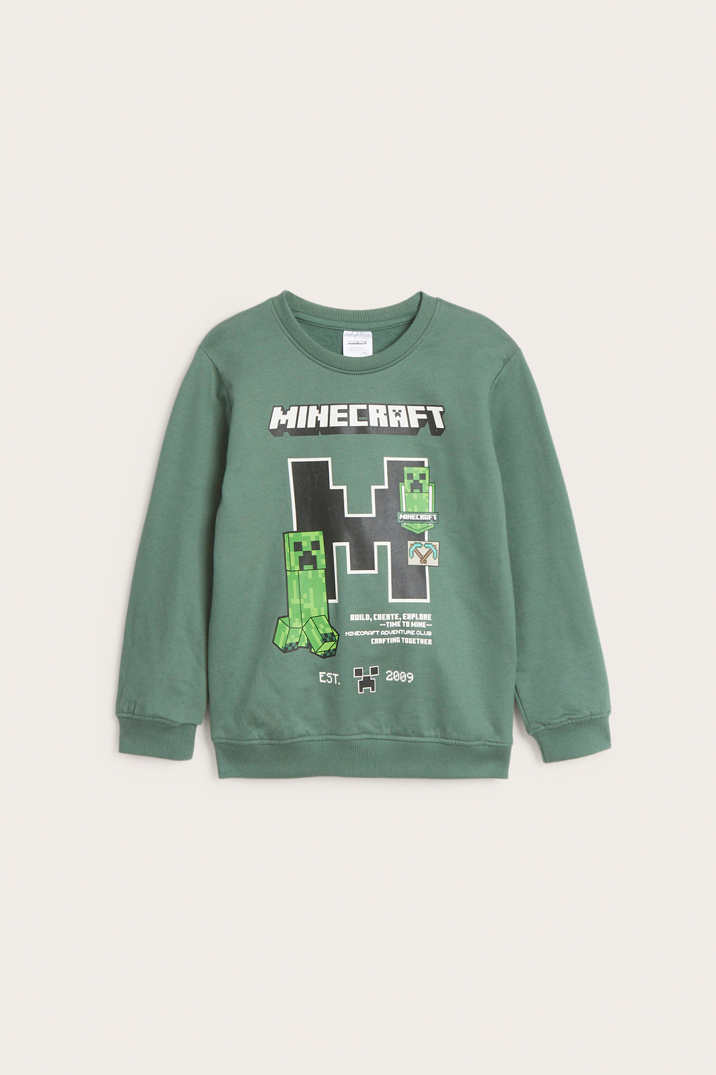 Sweatshirt Minecraft | Mörkgrön | Barn | Kappahl