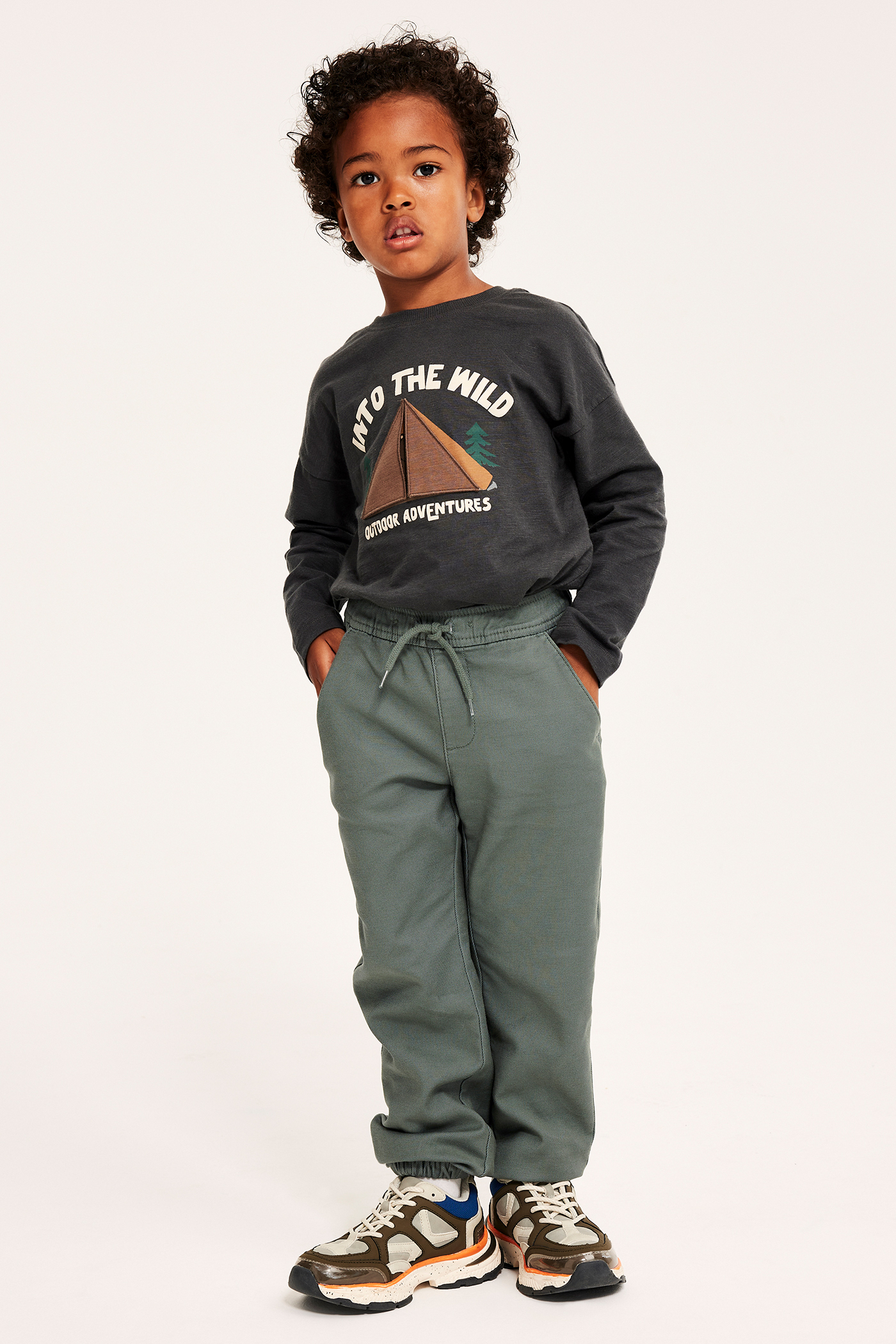 Byxor | Mörkgrön | Barn | Kappahl