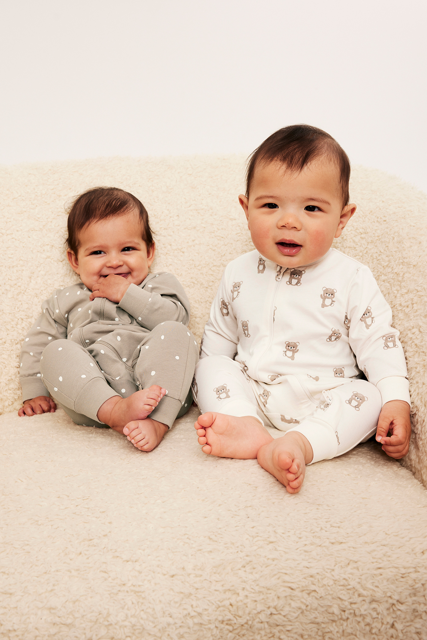 Mönstrad pyjamas 2-pack | Offwhite | Baby | Kappahl