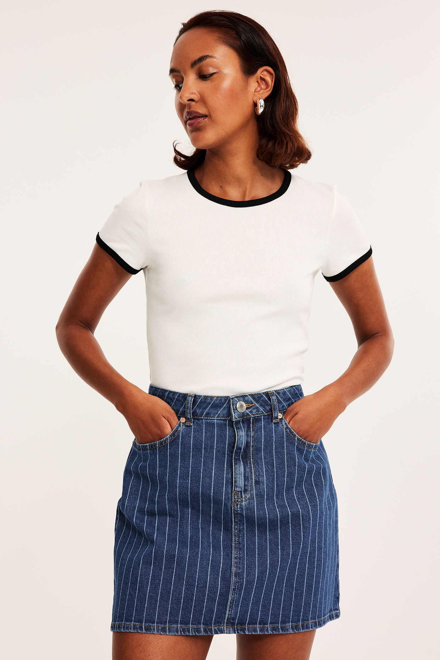 Kort jeanskjol | Denim | Dam | Kappahl