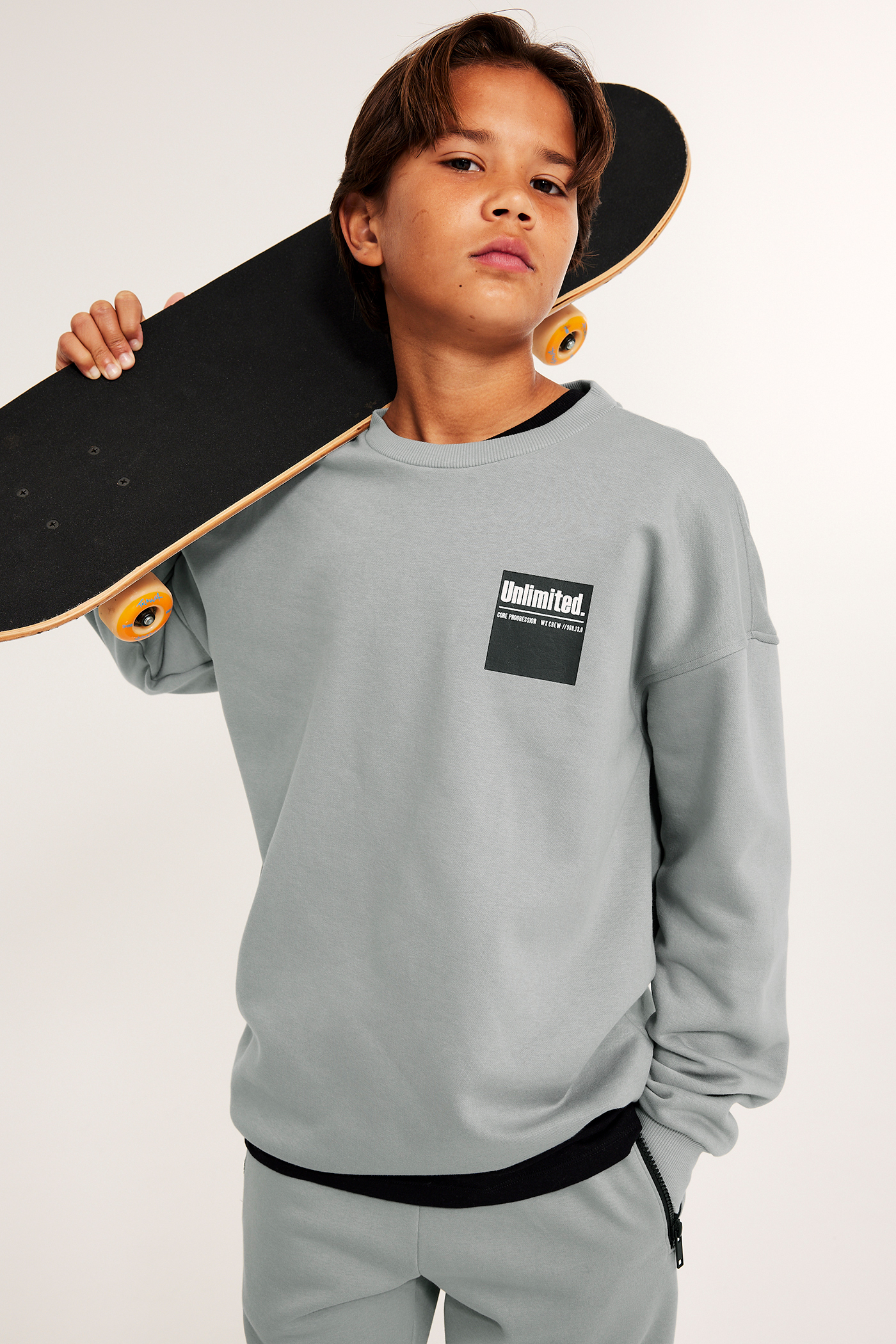 Sweatshirt | Grå | Barn | Kappahl