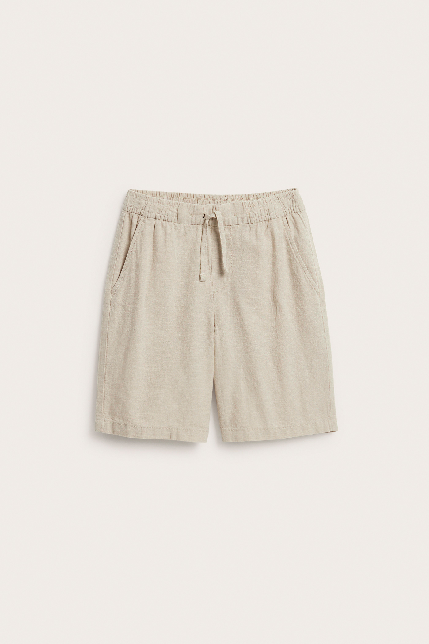 Shorts i linnemix | Beige | Barn | Kappahl